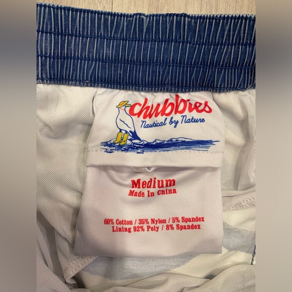 chubbies | Swim | Chubbies Swim Trunks Men Medium Blue White Striped 4 ...